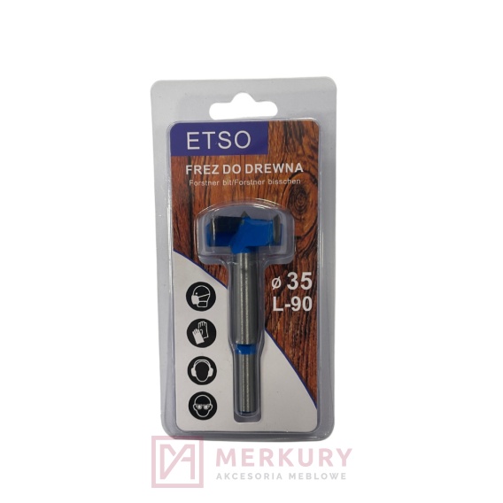 Wiertło puszkowe - 35mm - ETSO - Akcesoria meblowe Merkury